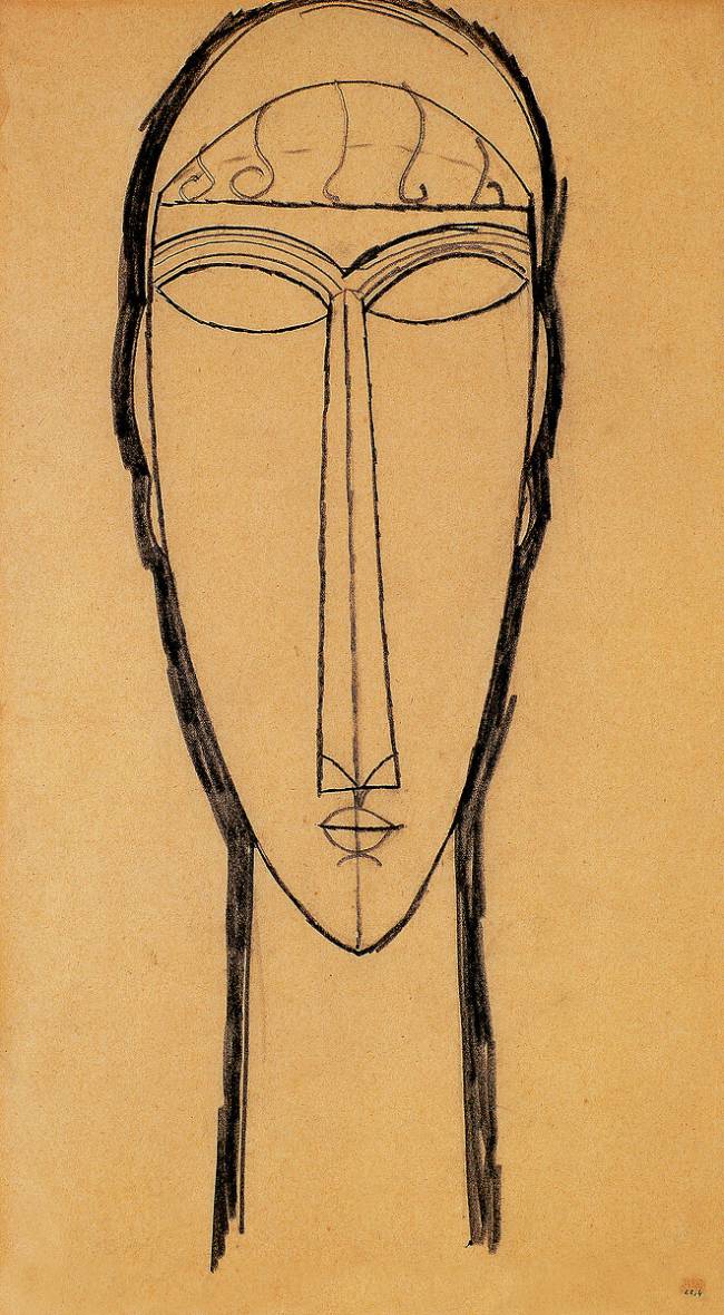 Head by Amedeo Modigliani – Art print, wall art, posters and framed art