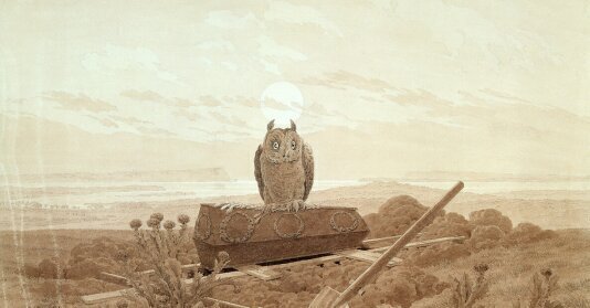 Landscape with Grave by Caspar David Friedrich – Art print, wall art ...