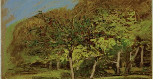 Fruit trees by Claude Monet – Art print, wall art, posters and framed art