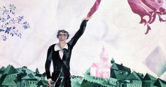 La Promenade by Marc Chagall – Art print, wall art, posters and framed art