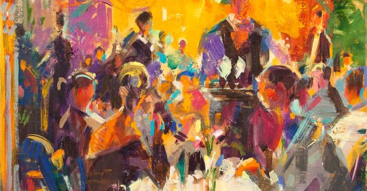 Lunch at Fortnum & Mason by Peter Graham – Art print, wall art, posters ...