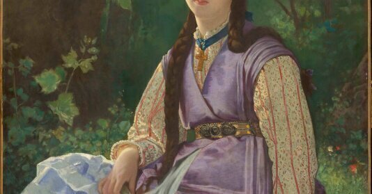 Portrait de Christine de Gobineau (1857-1944) by Germann-August von ...