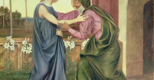 Salutation or The Visitation by Evelyn de Morgan – Art print, wall art ...