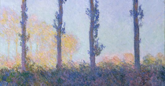 The Four Trees by Claude Monet – Art print, wall art, posters and ...