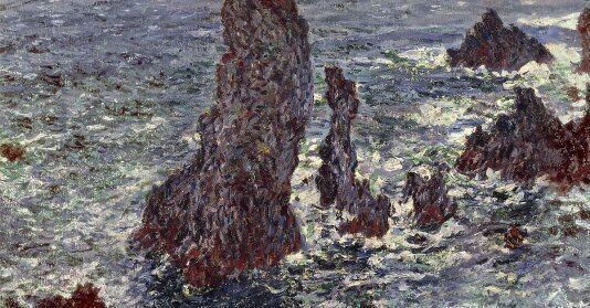 The Rocks at Belle-Ile by Claude Monet – Art print, wall art, posters ...
