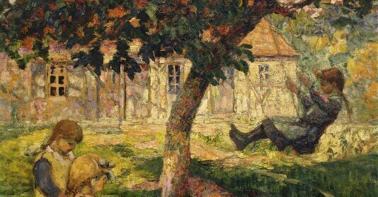 The Swing by Victor Léon Jean Pierre Charreton – Art print, wall art ...