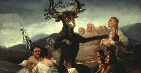 The witches' sabbath by Francisco de Goya – Art print, wall art ...