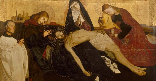 Pietà de Villeneuve-lès-Avignon by Enguerrand Quarton – Art print, wall ...