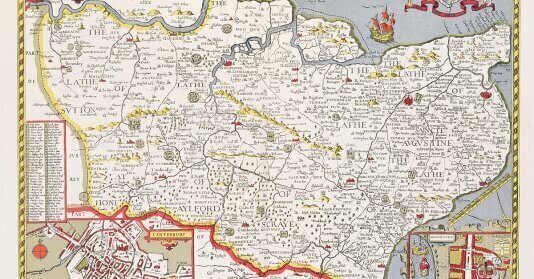 Kent by John Speed – Art print, wall art, posters and framed art
