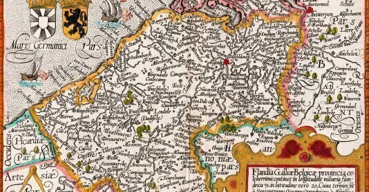 Map of Flanders by Johannes Bussemacher – Art print, wall art, posters ...