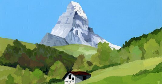 Zermatt by Hiroyuki Izutsu – Art print, wall art, posters and framed art