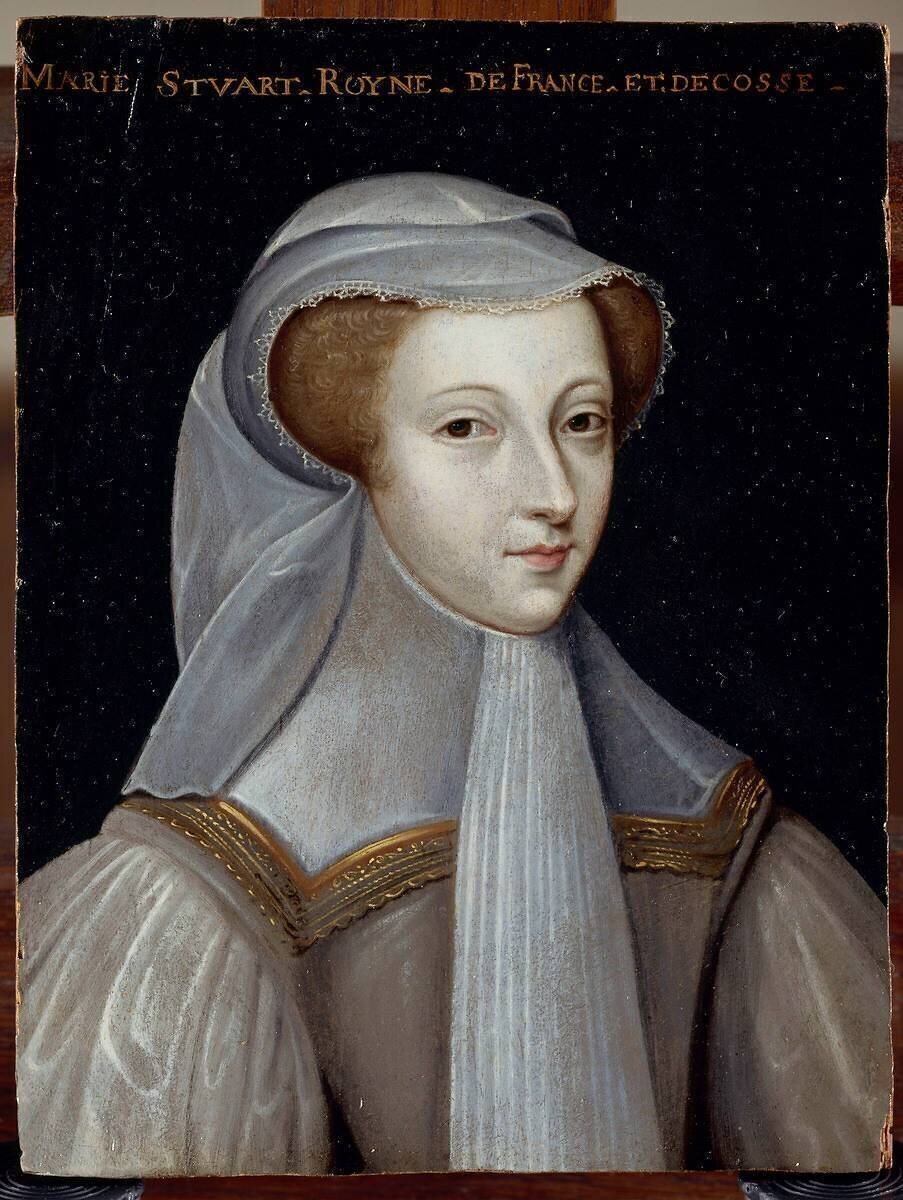 Portrait de Marie Stuart en deuil blanc by anonymous – Art print, wall ...